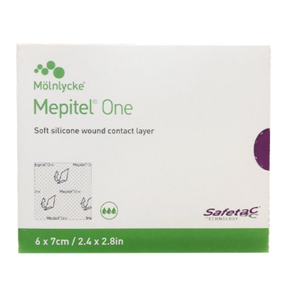 Mepitel One Soft Silicone Wound Contact Layer 289170 6cm x 7cm 5 Pack ...