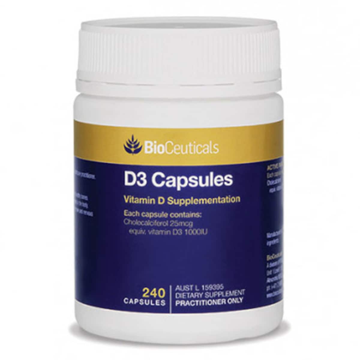 BioCeuticals D3 Capsules 240 Soft Capsules