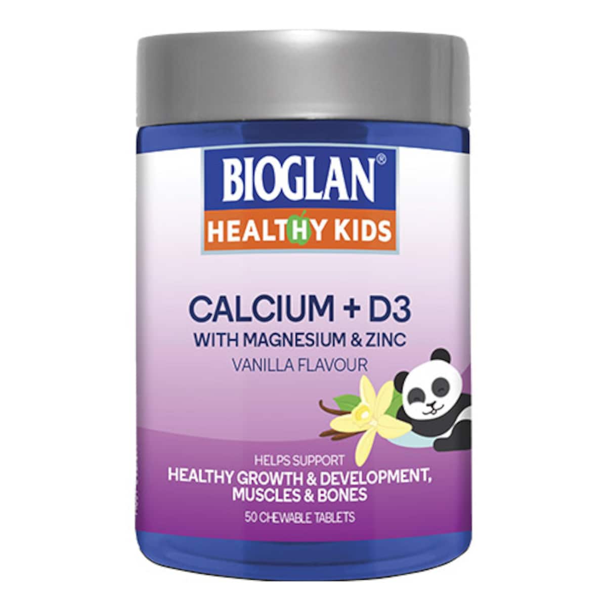 Bioglan Healthy Kids Calcium + D3 50 Chewable Tablets | Healthylife