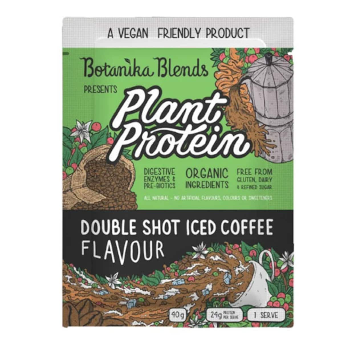Botanika Blends Plant Protein Double Shot Iced Coffee Sachet 40g ...