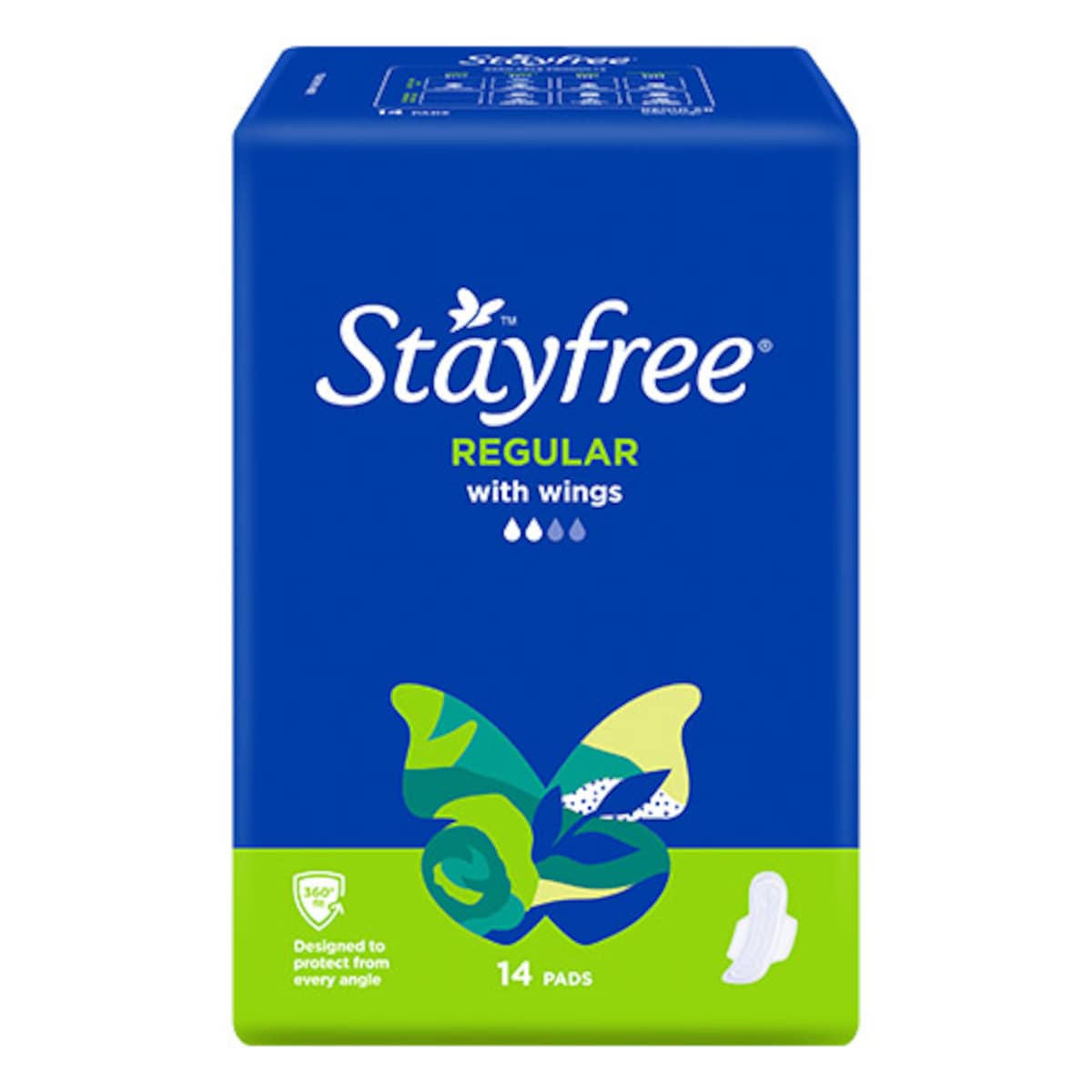 Stayfree Regular with Wings 14 Pack | Healthylife