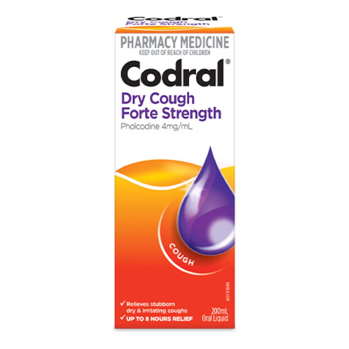 Codral Dry Cough Forte Strength Liquid 200ml | Healthylife