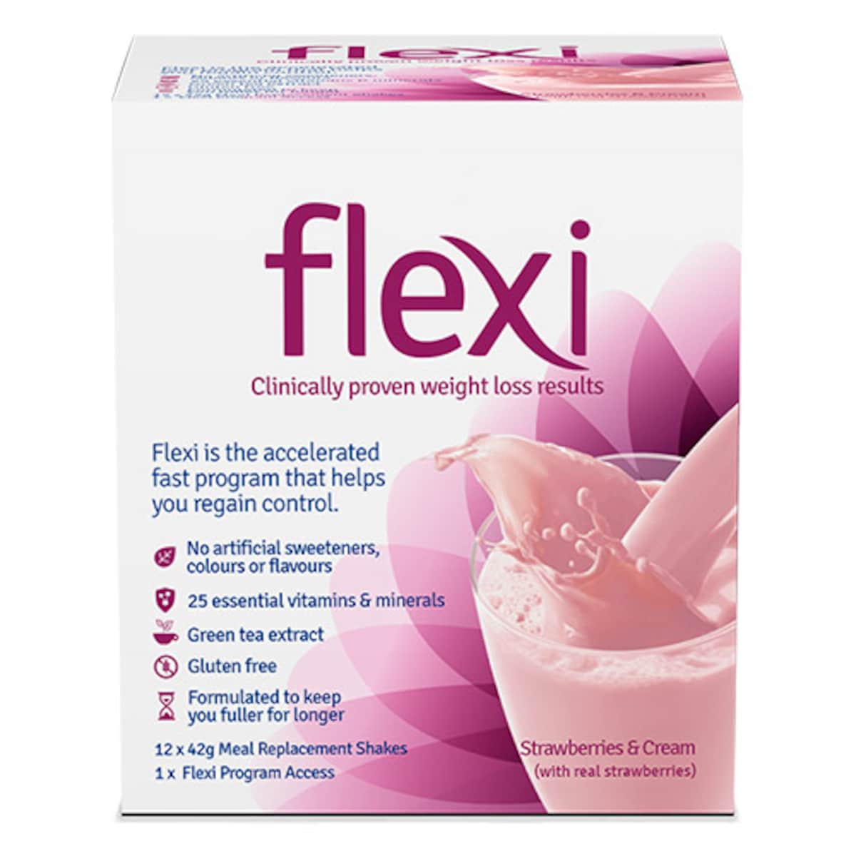Flexi by Impromy Strawberry & Cream 12 Shakes | Healthylife