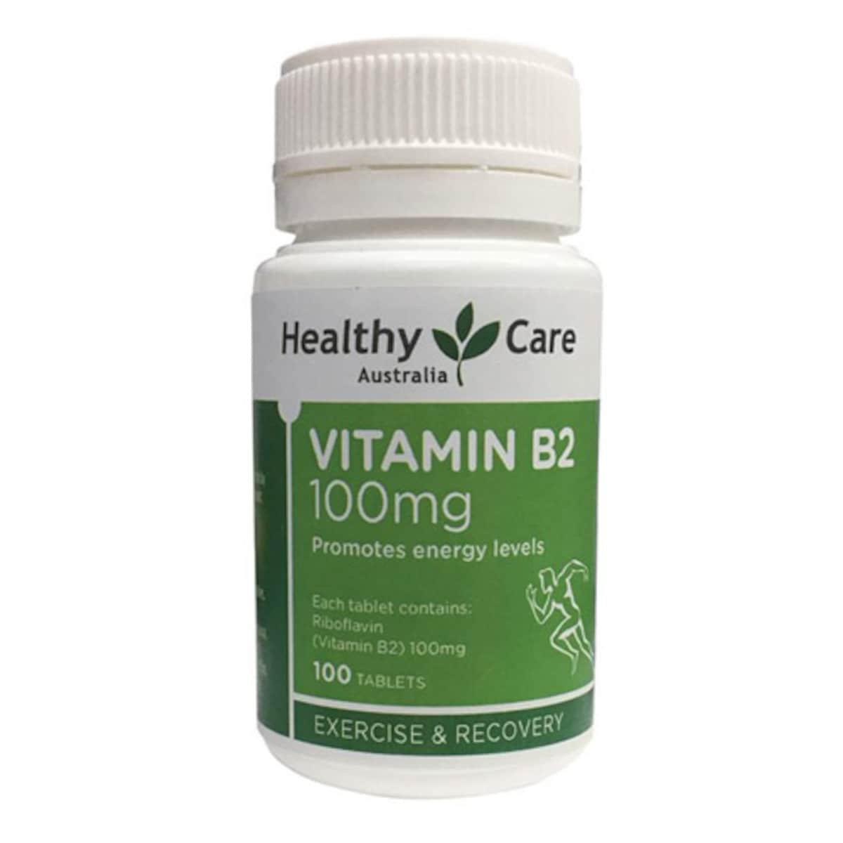 Healthy Care Vitamin B2 100mg 100 Tablets | Healthylife