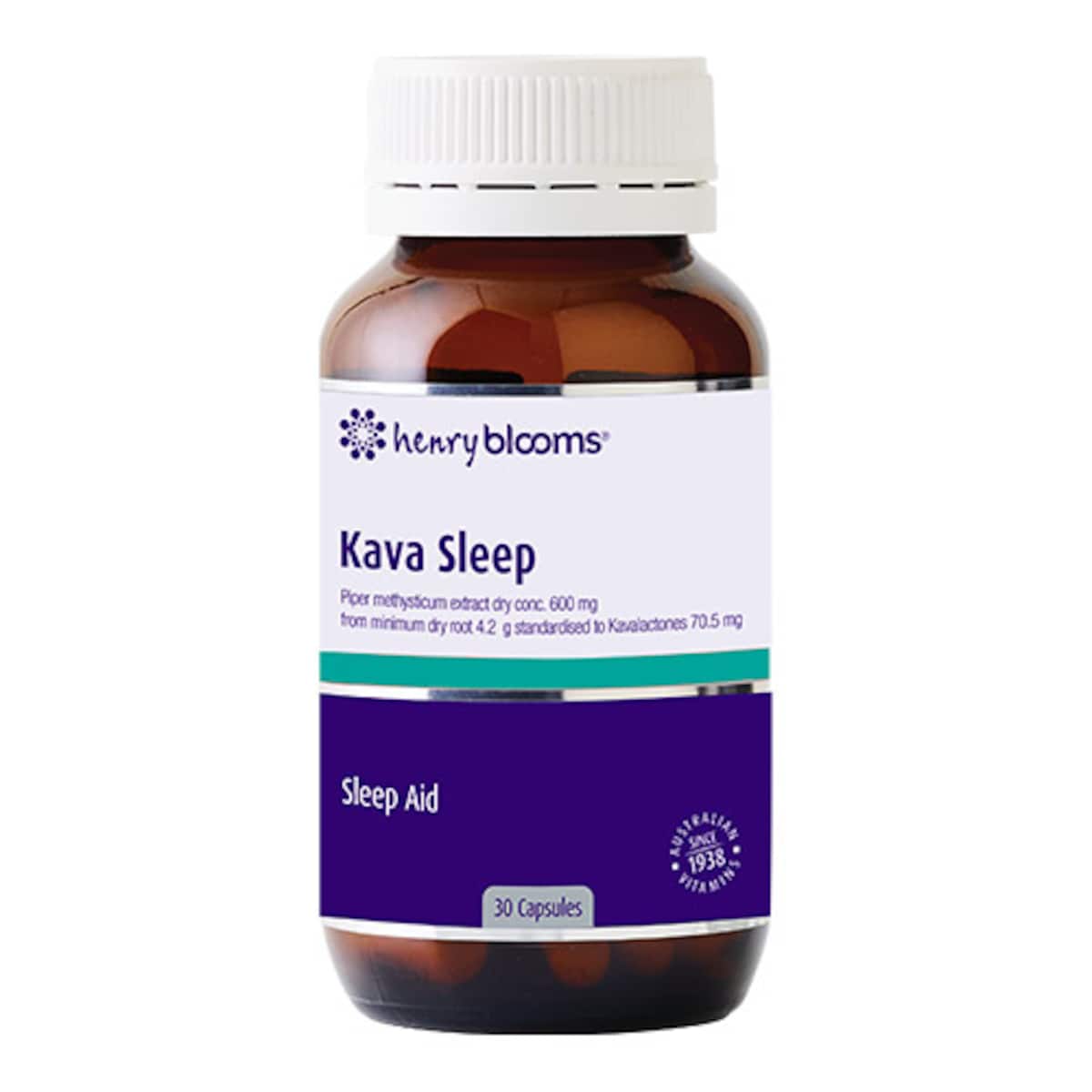 Henry Blooms Kava Sleep 30 Capsules | Healthylife
