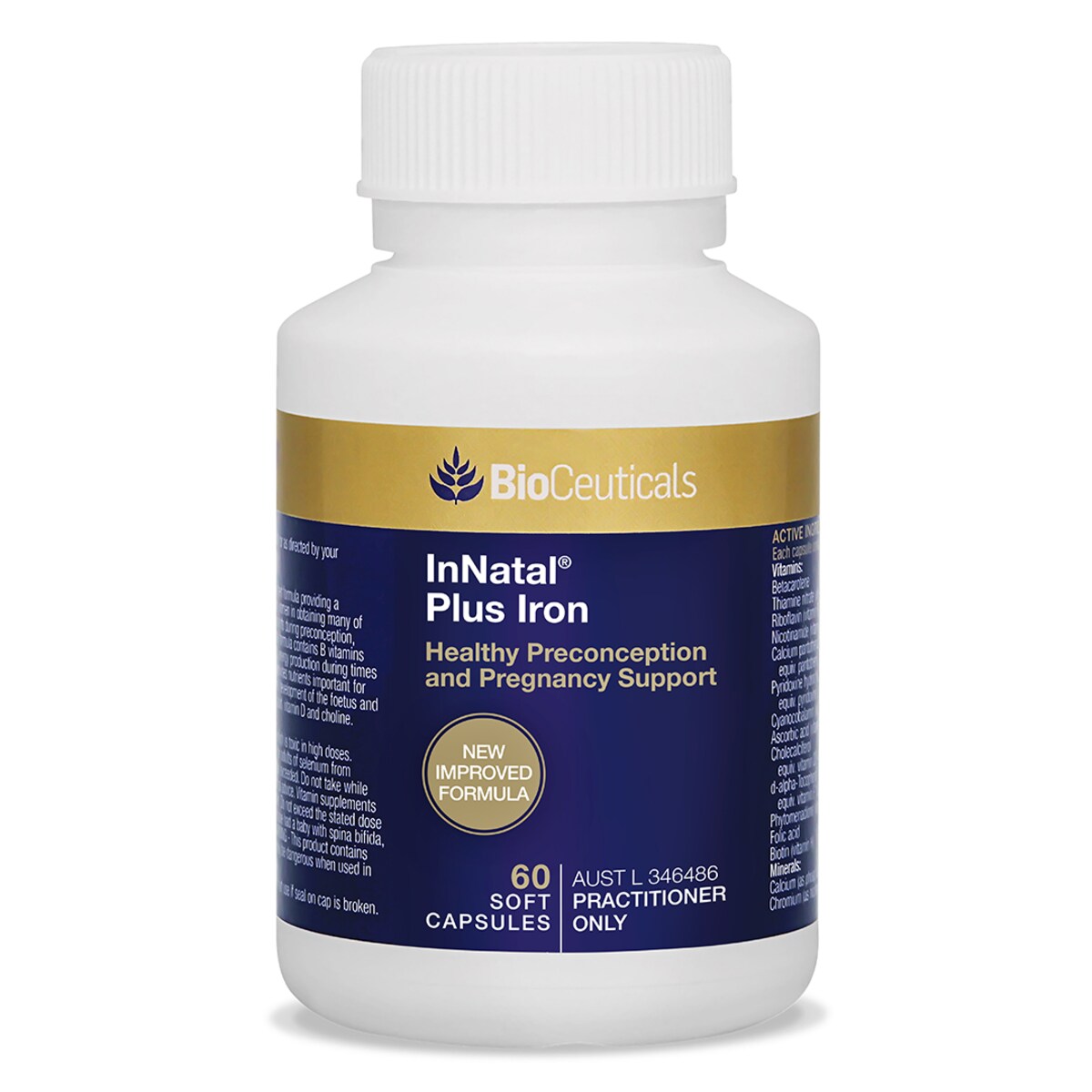 Bioceuticals Inatal Plus Iron Capsls 60S | Healthylife