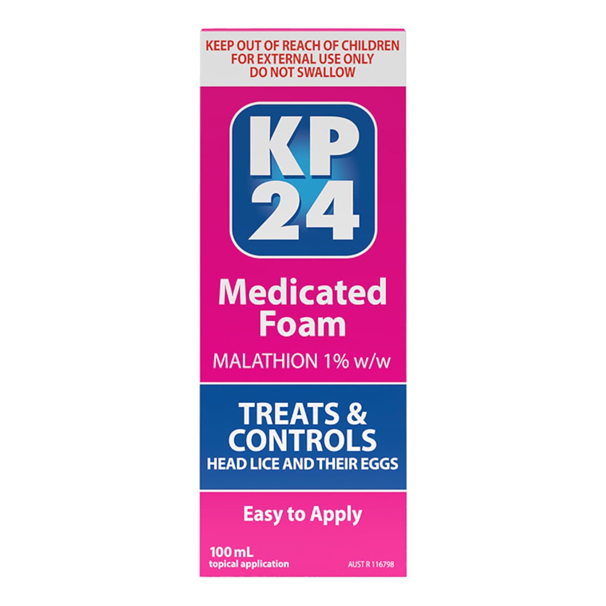 KP24 Medicated Head Lice Foam 100ml | Healthylife