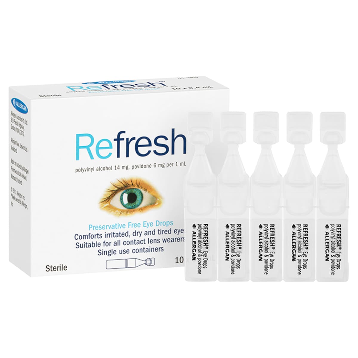 Refresh Preservative Free Eye Drops 0.4ml x 10 Vials | Healthylife
