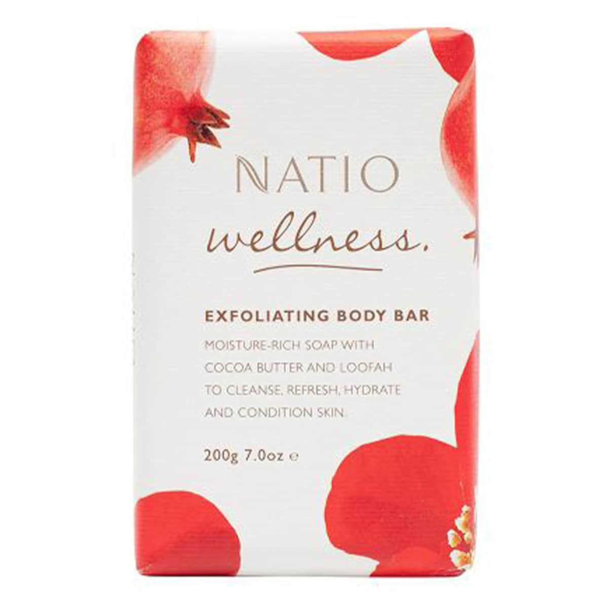 Natio Wellness Exfoliating Body Bar 200g | Healthylife