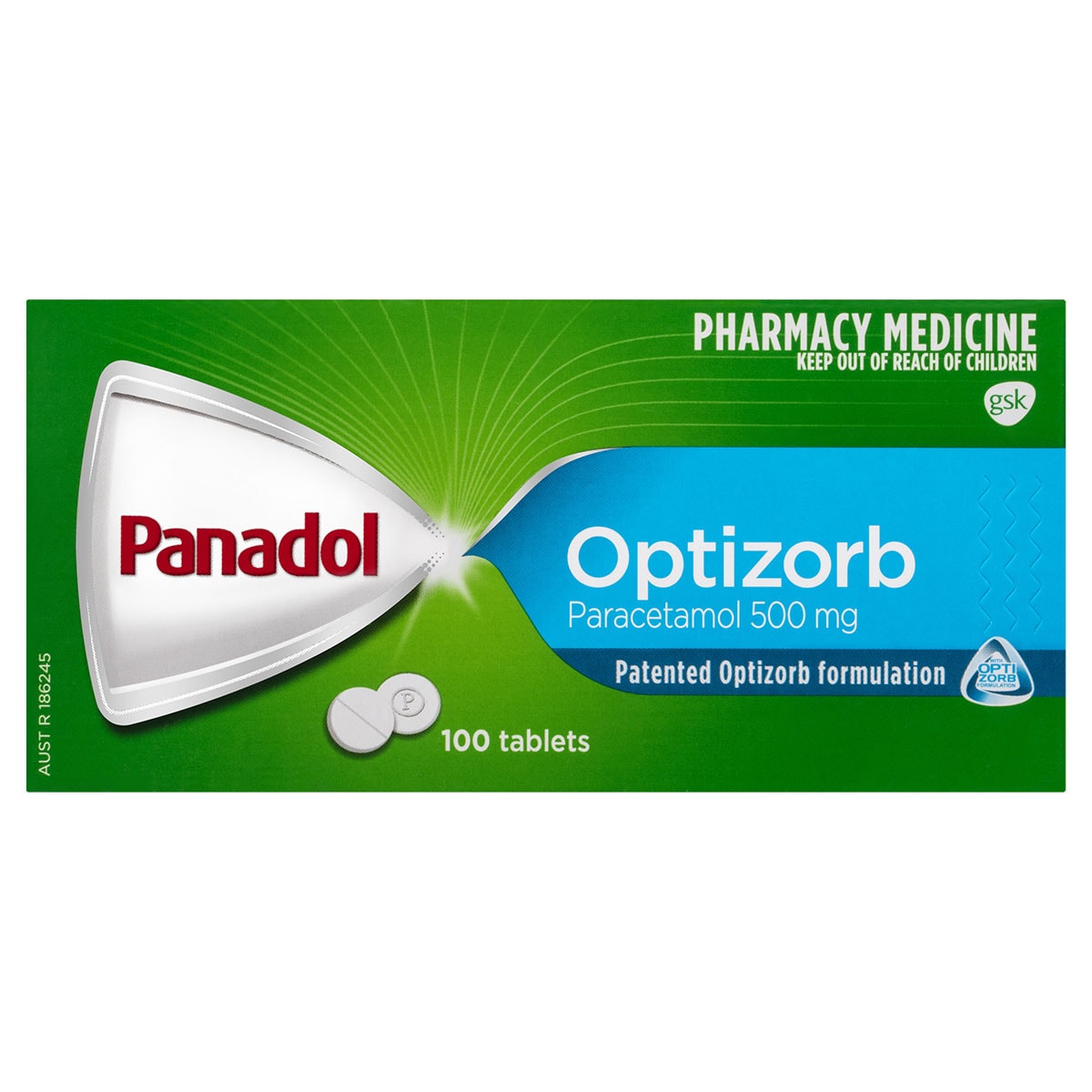Panadol Optizorb Pain Relief 100 Tablets | Healthylife