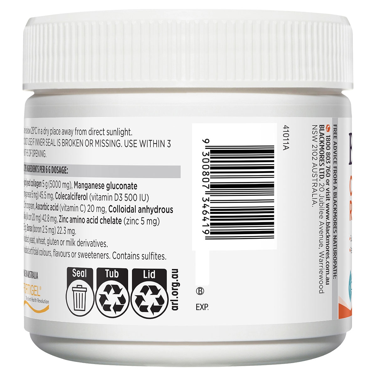 Blackmores Collagen Joint Renew Powder 120G