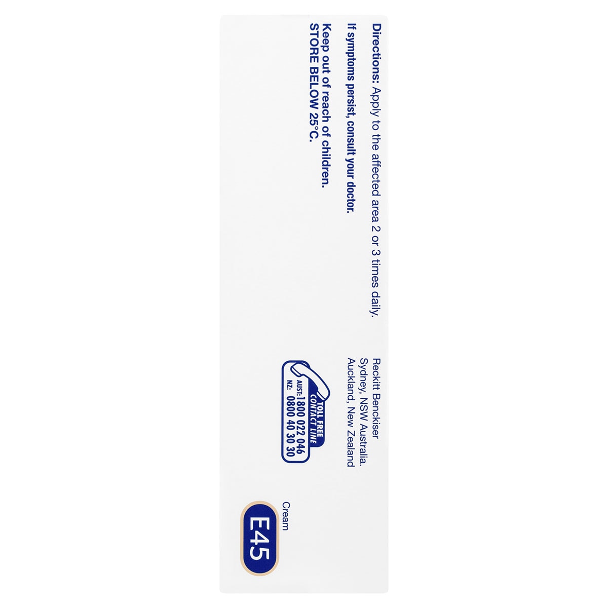 E45 Dermatological Cream Tube 50g | Healthylife