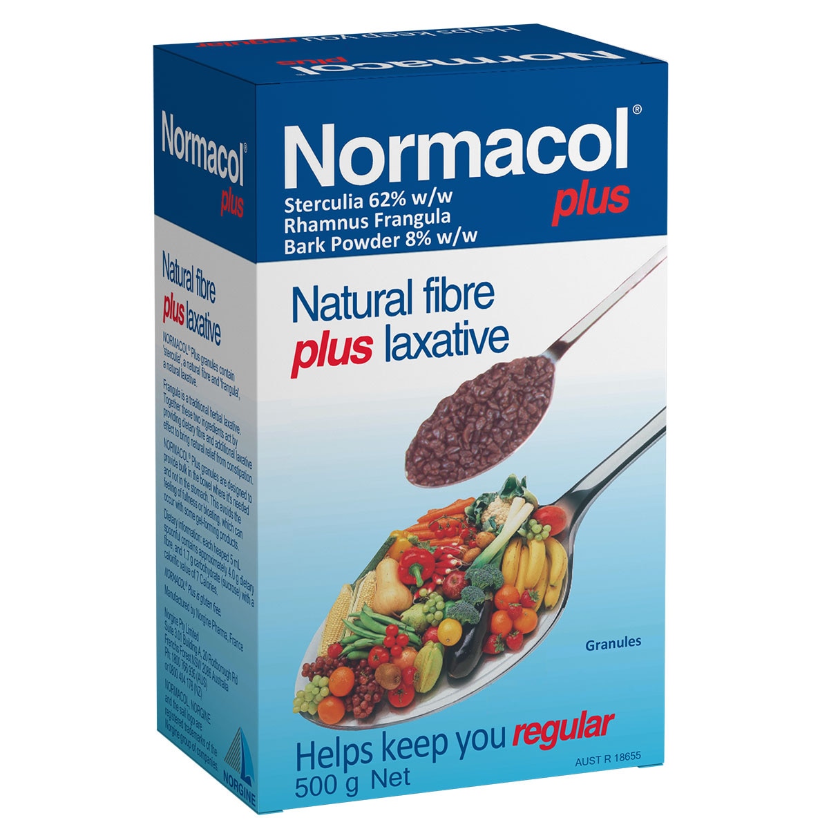 Normacol Plus Natural Fibre + Laxative 500g | Healthylife