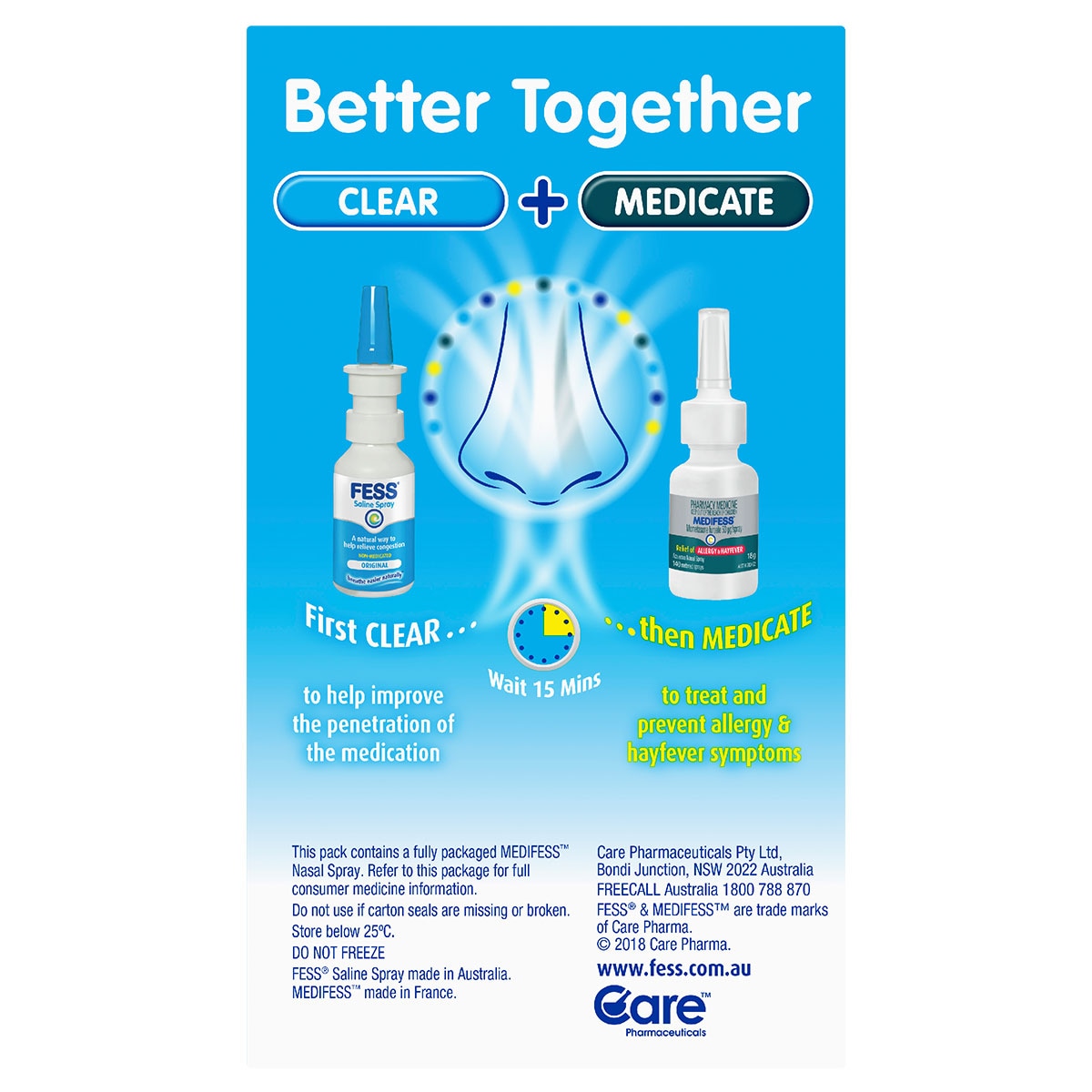 Medifess & Fess Allergy & Hayfever Nasal Spray Value Pack