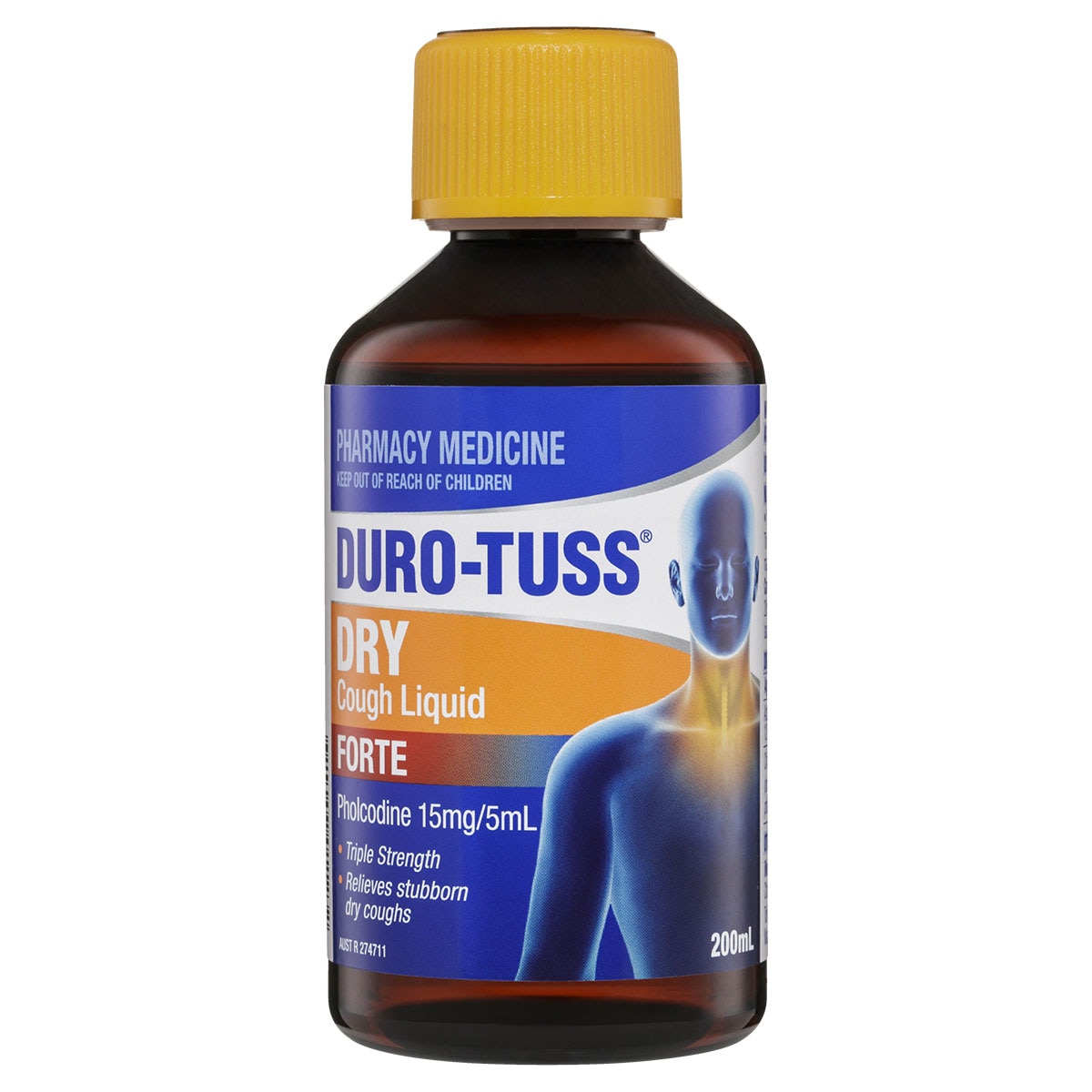 Durotuss Dry Cough Liquid Forte 200ml | Healthylife