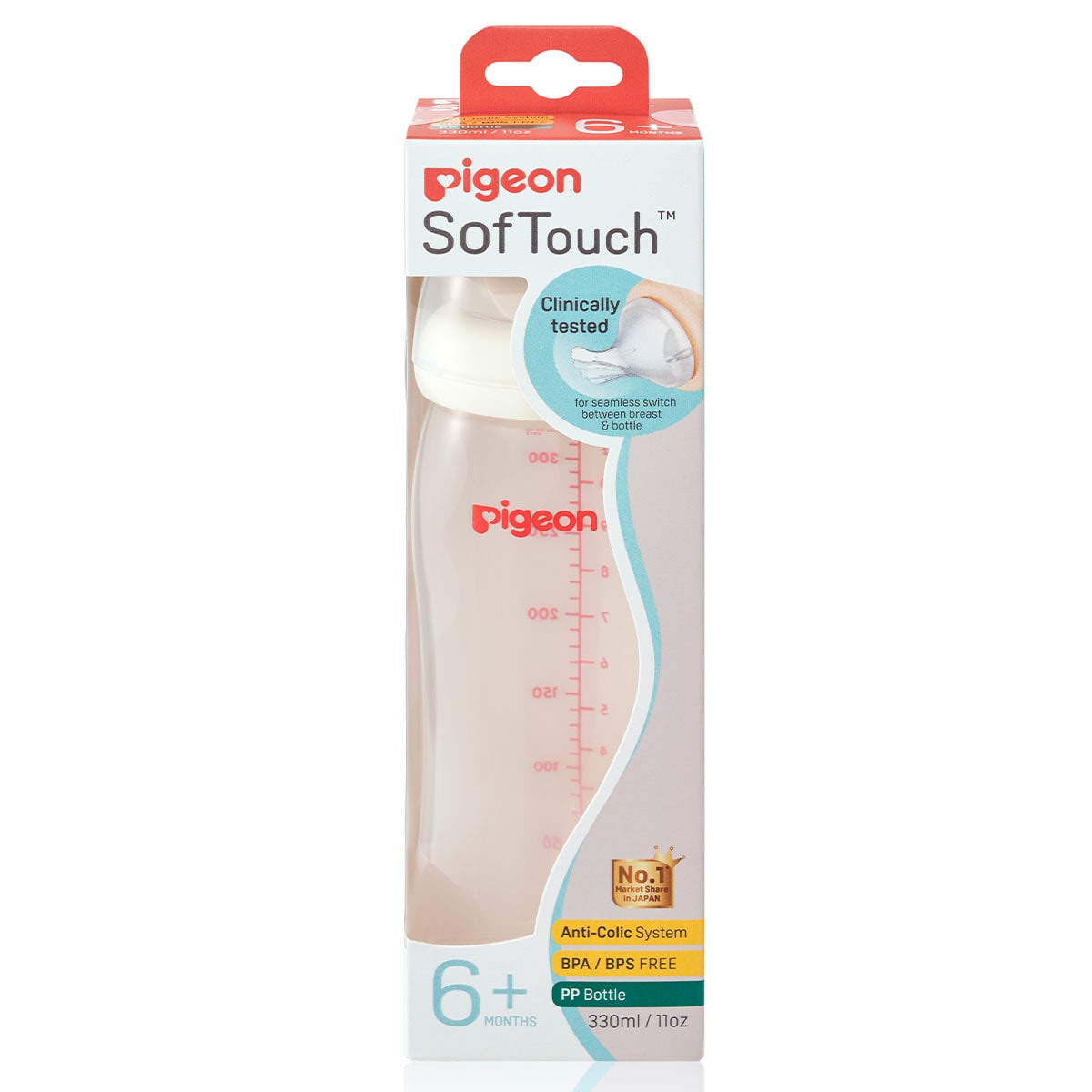 Pigeon Softouch PP Baby Bottle 330ml | Healthylife