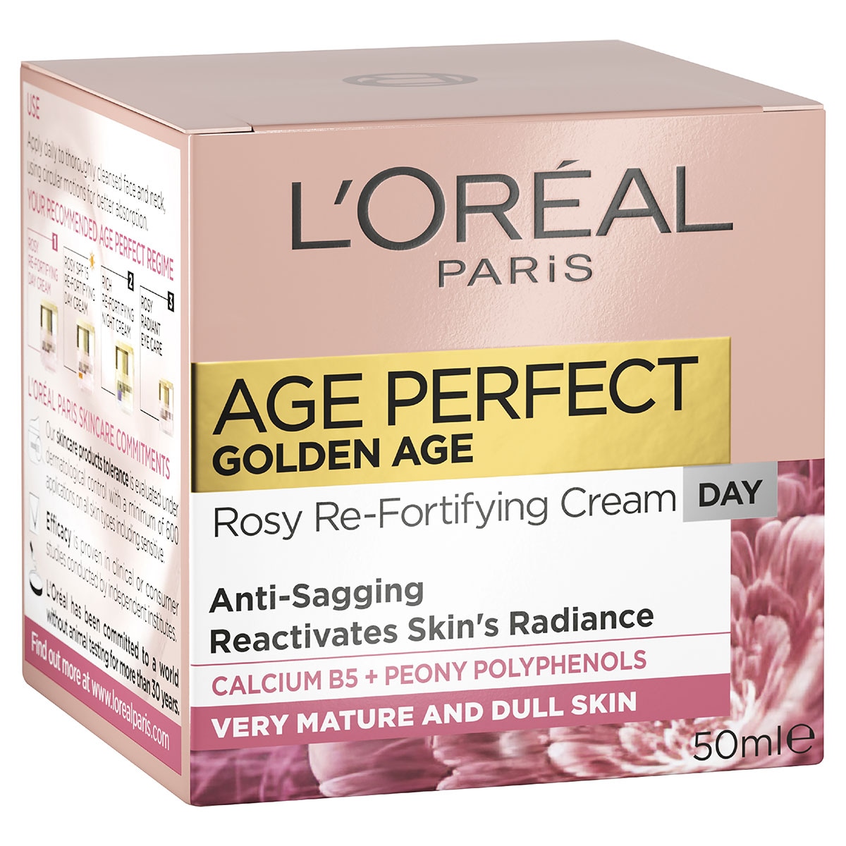 L'Oreal Age Perfect Golden Age Rosy Re-Densifying Day Cream 50ml ...