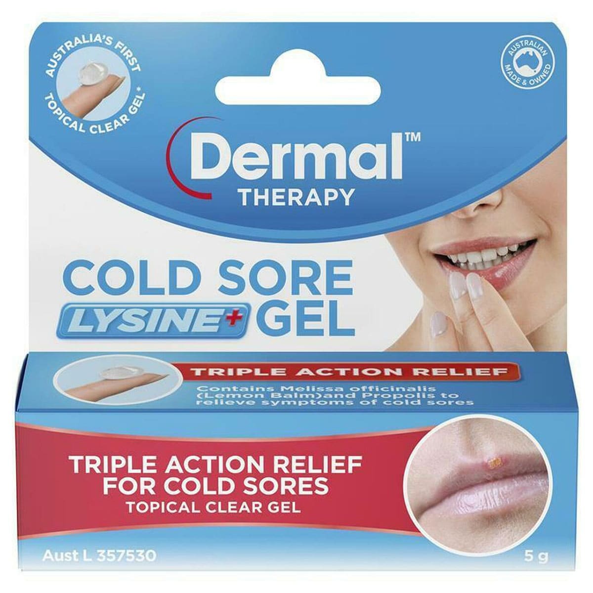 Dermal Therapy Cold Sore + Lysine Gel 5g