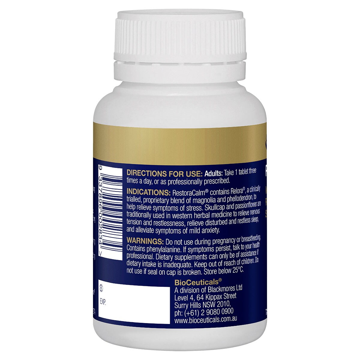 BioCeuticals RestoraCalm 60 Tablets