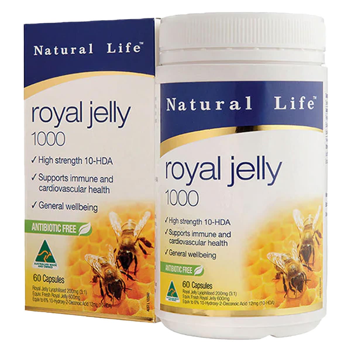 Natural Life Royal Jelly 1000mg 60 Capsules | Healthylife