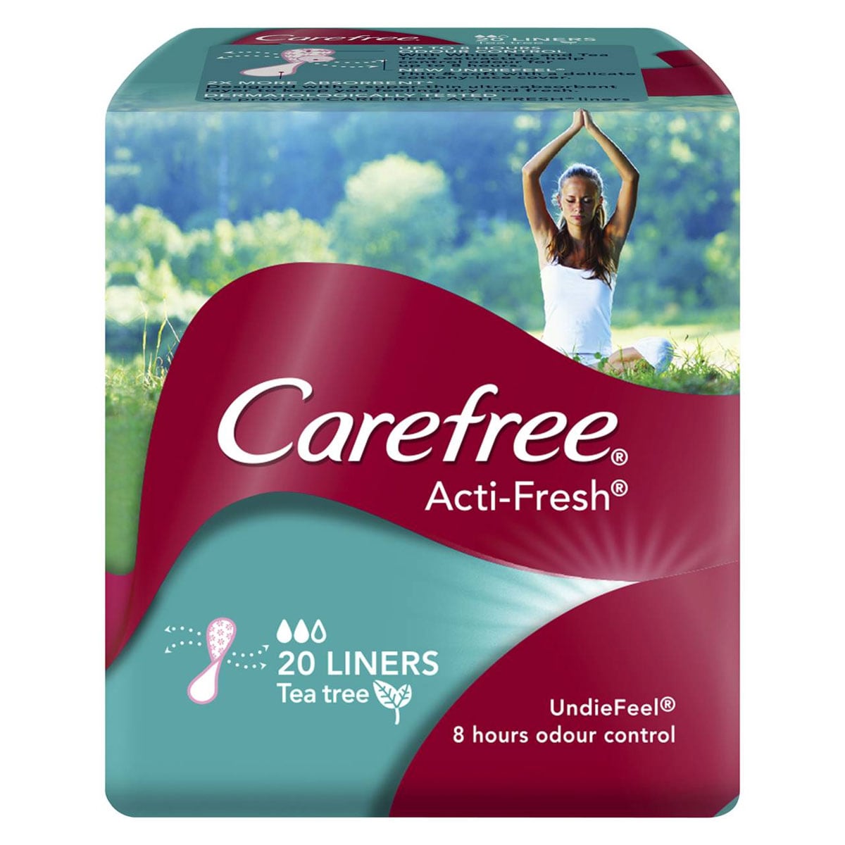 Carefree Acti-Fresh Tea Tree Liners 20 Pack | Healthylife