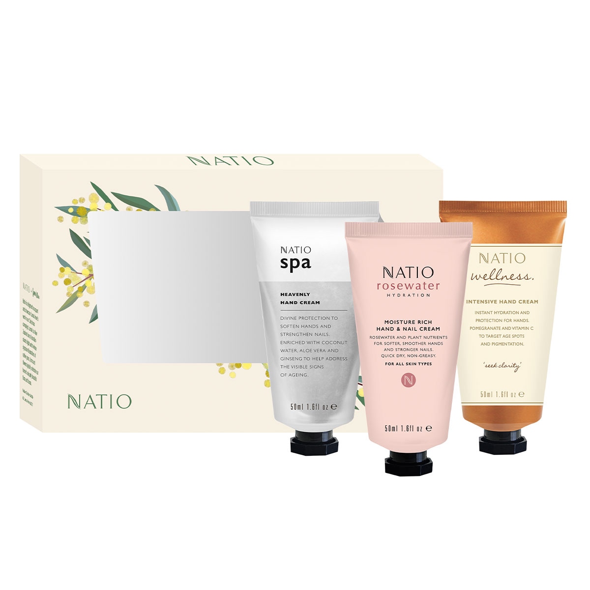 Natio Gift Pack Hydrating Hand Cream Trio | Healthylife