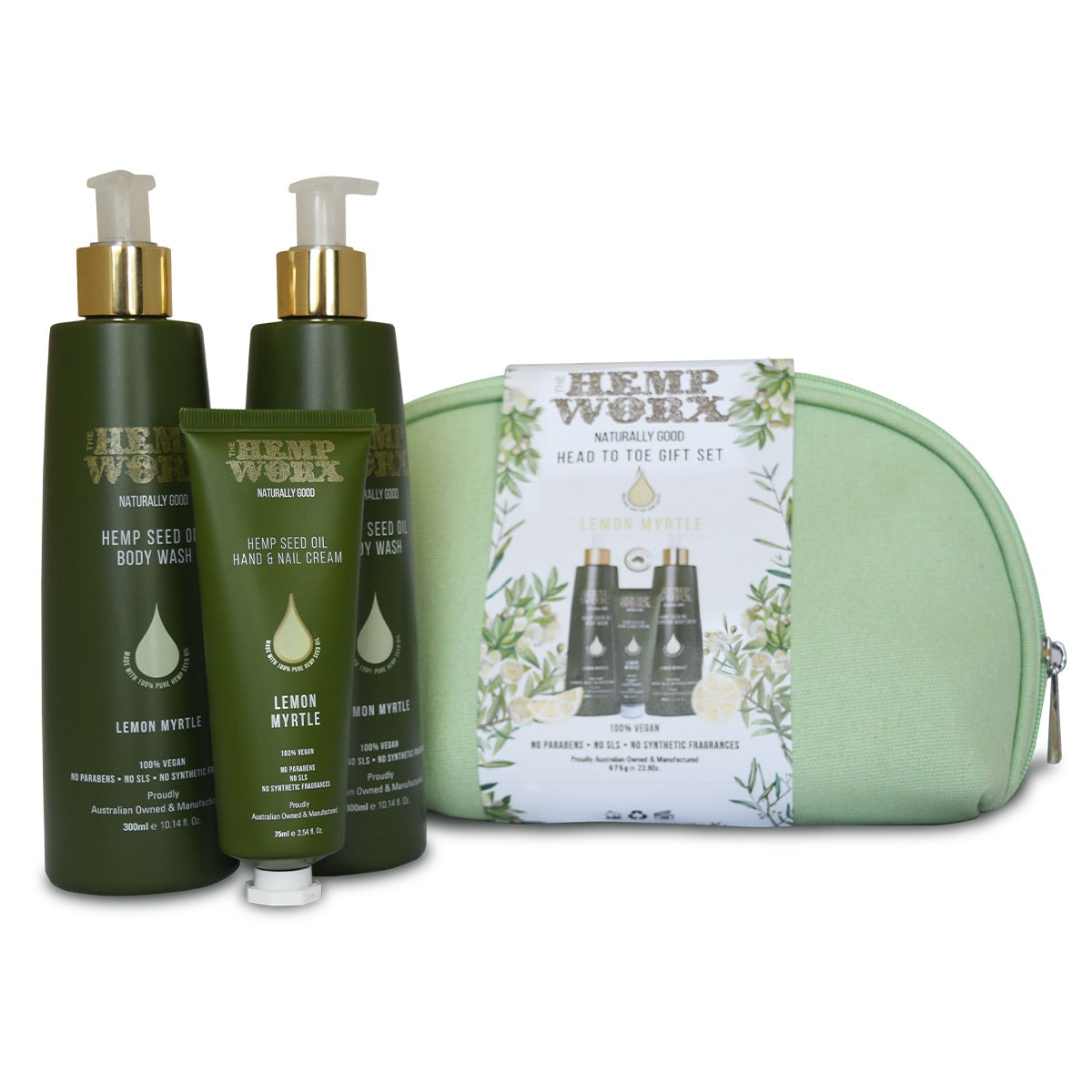 Hemp Worx Head To Toe Lemon Myrtle Gift Set | Healthylife