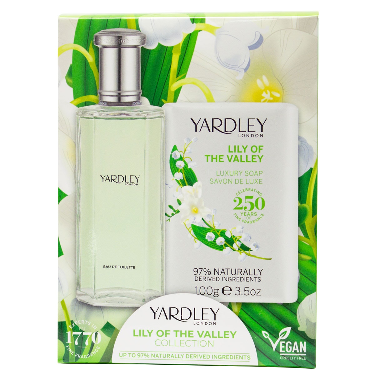 Yardley Gift Set Lily Of The Valley Edt 50Ml & Soap 100G | Healthylife