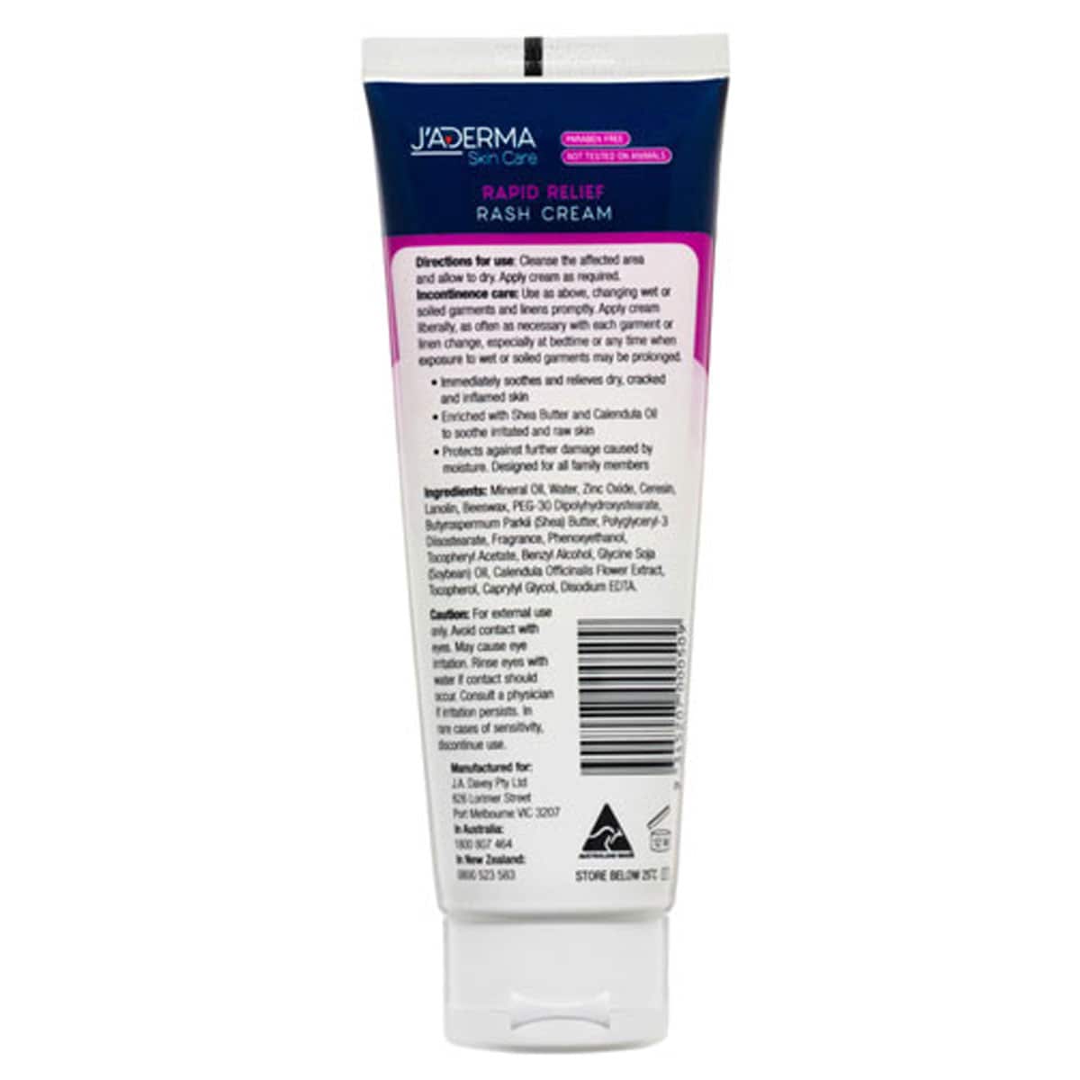 Jaderma Rapid Relief Rash Cream 100ml