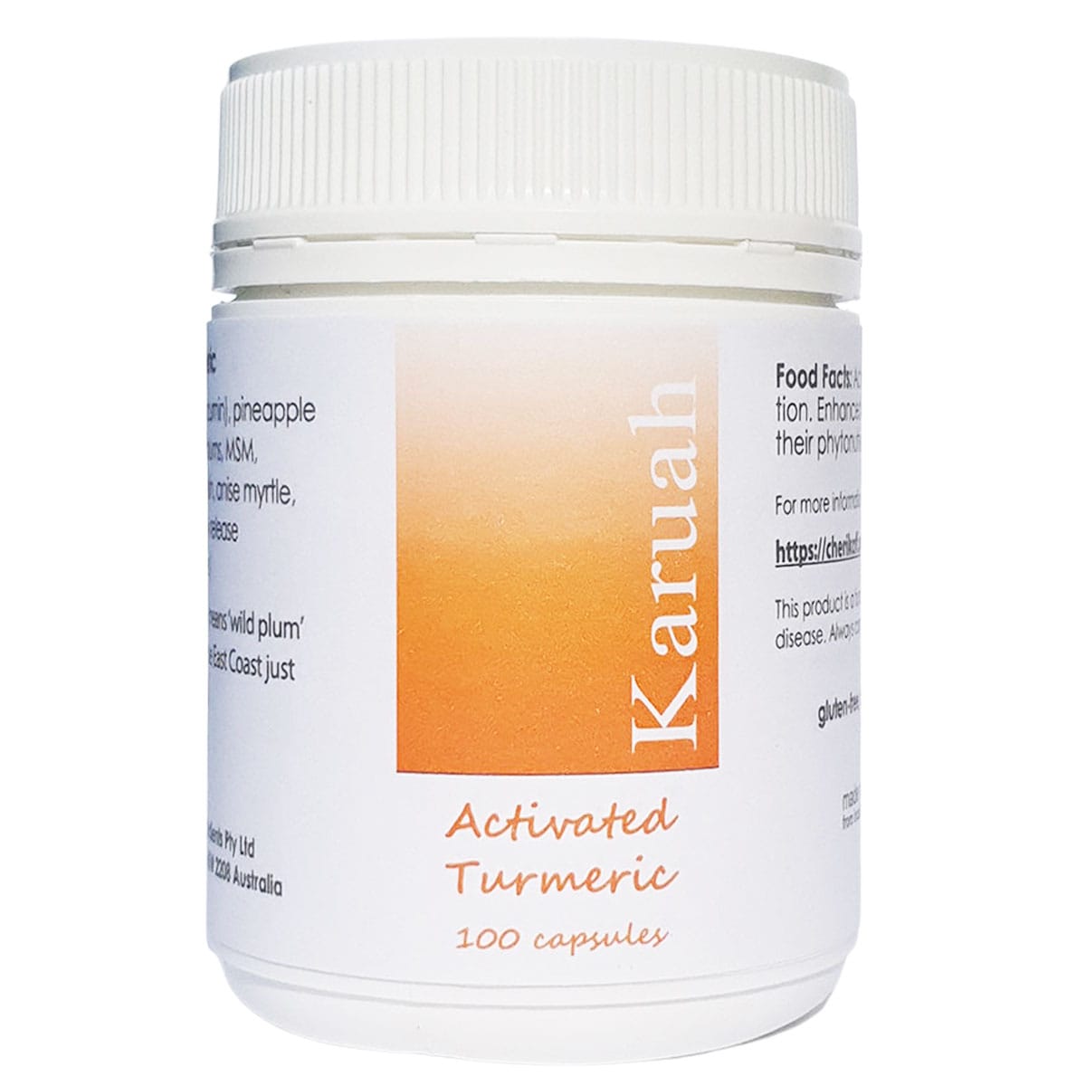 Karuah Activated Turmeric 100 Capsules | Healthylife