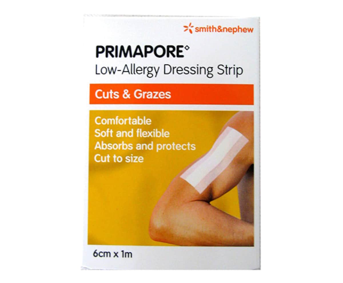 Smith & Nephew Primapore Low-Allergy Dressing Strip 6cm x 1m