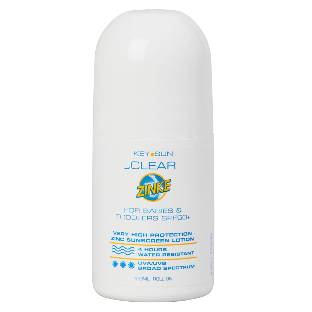 Key Sun Clear Zinke Babies & Toddler SPF50 Roll On 100ml | Healthylife