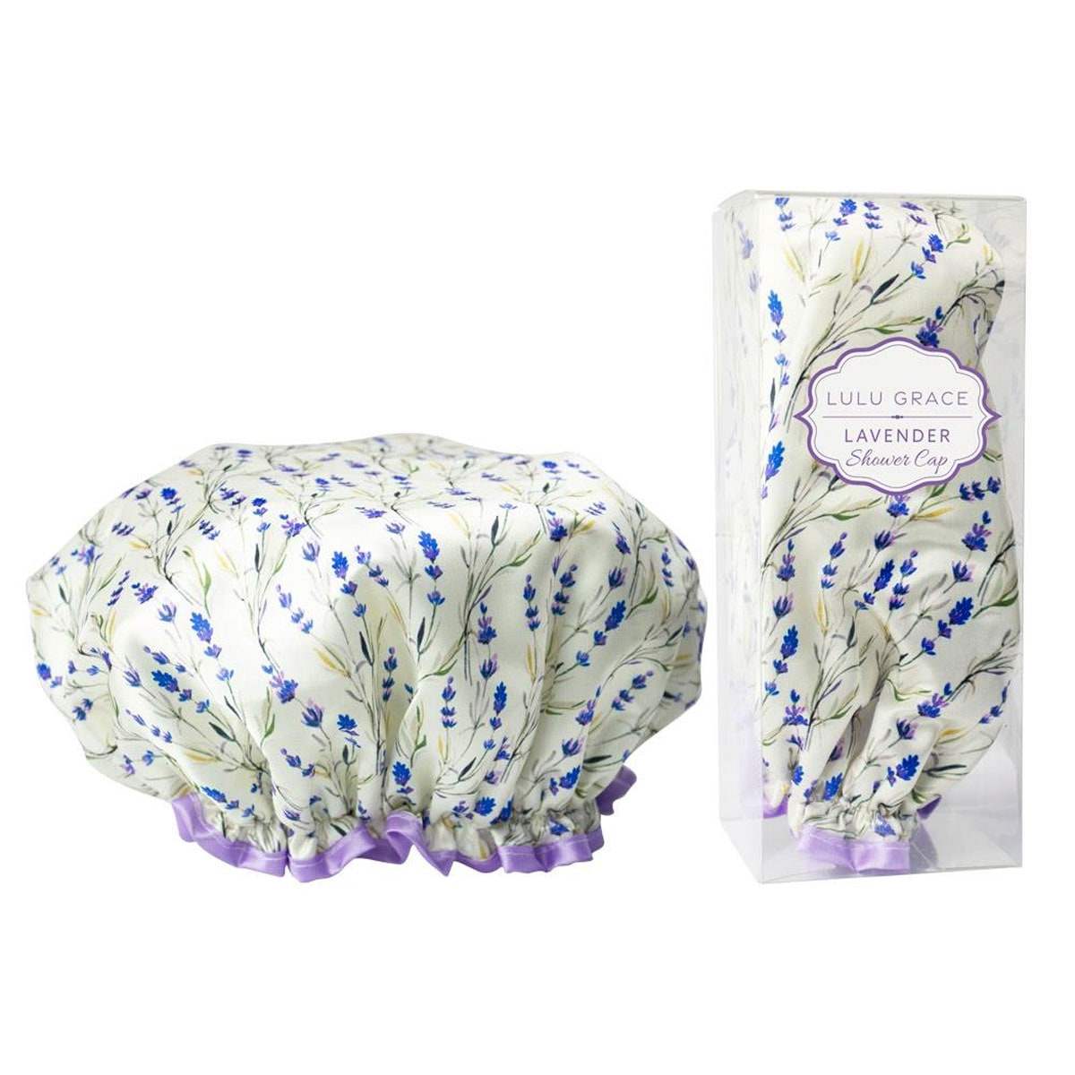 Lulu Grace Deluxe Shower Cap Lavender | Healthylife