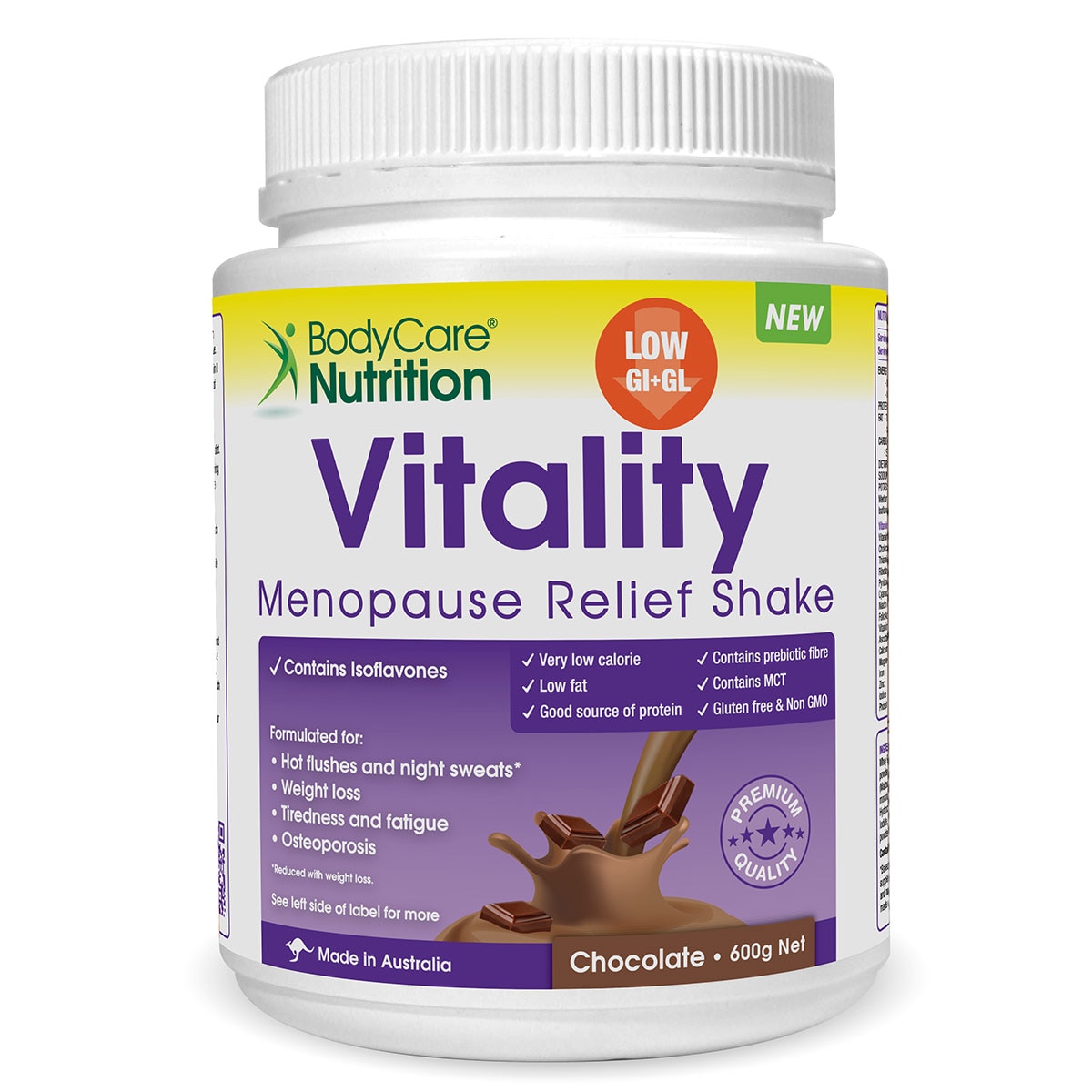BodyCare Nutrition Vitality Menopause Relief Shake Chocolate 600g ...