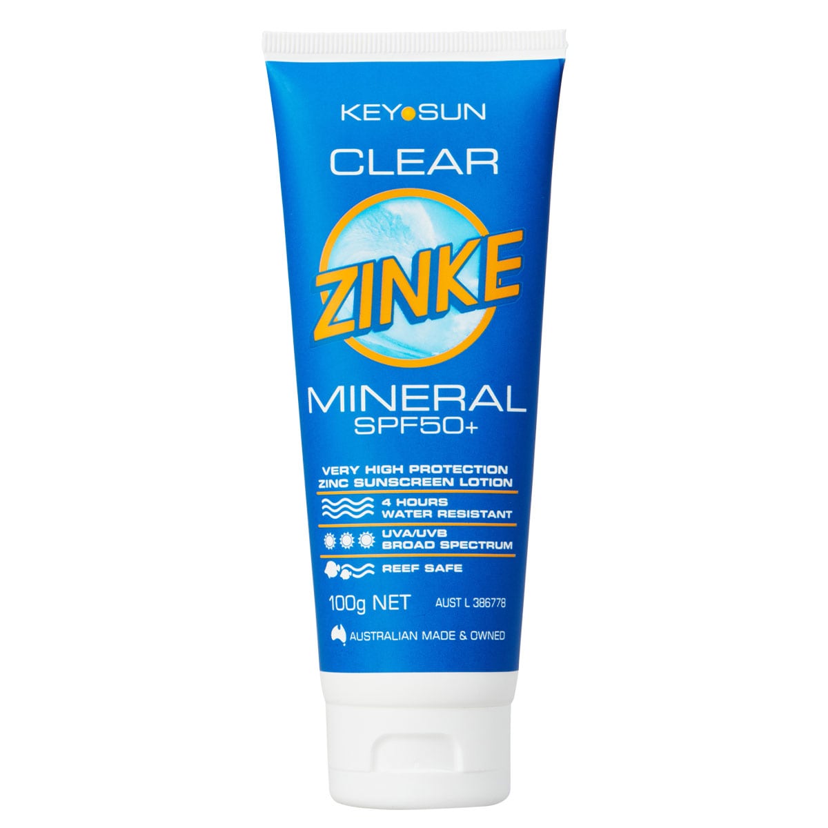 Key Sun Clear Zinke Mineral Sunscreen Spf50 100G