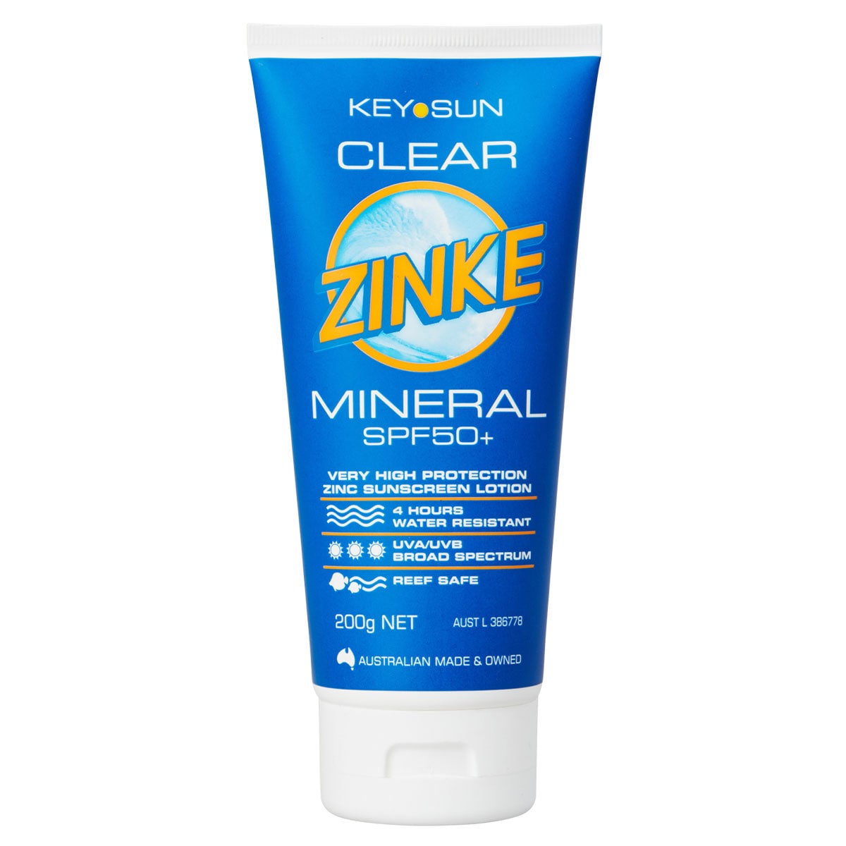 Key Sun Clear Zinke Mineral Sunscreen Spf50 200G | Healthylife