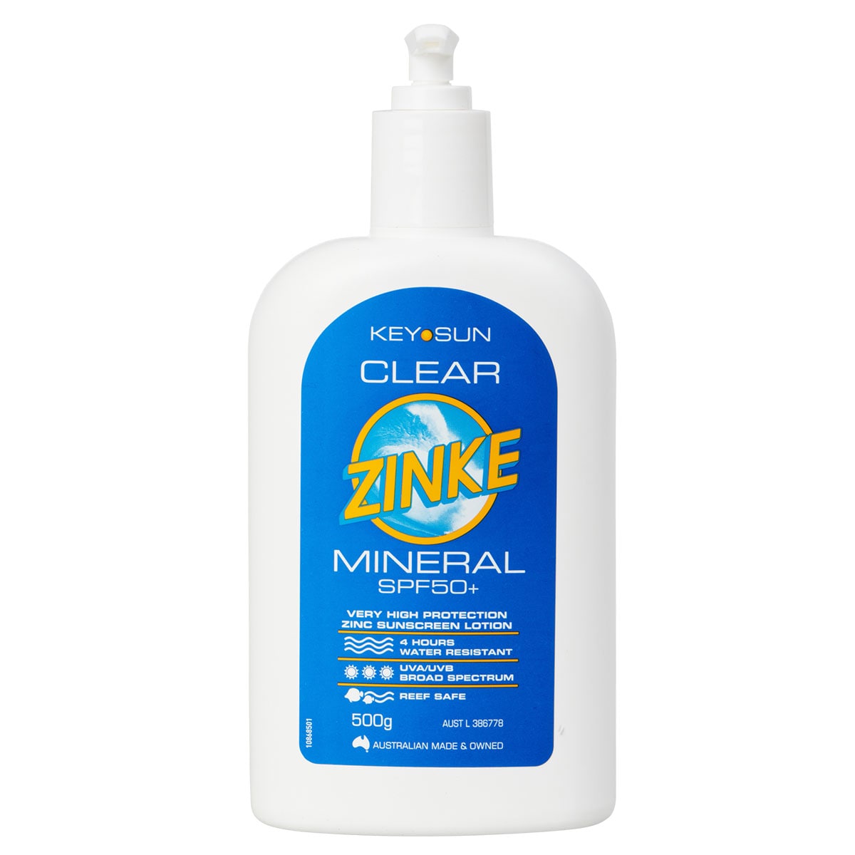Key Sun Clear Zinke Mineral Sunscreen Spf50 500G | Healthylife