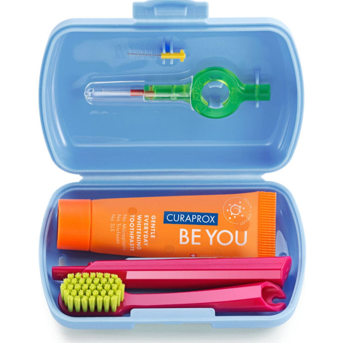 Curaprox Travel Set with Toothbrush & Toothpaste (Assorted Colours)