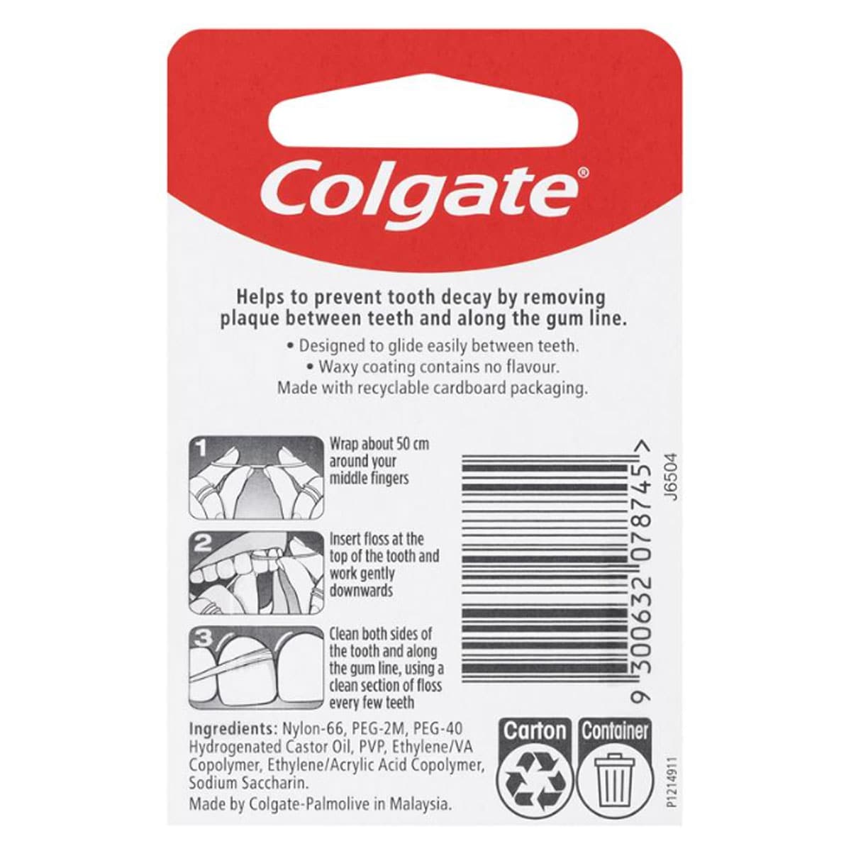 Colgate Total Waxed Dental Floss 50m