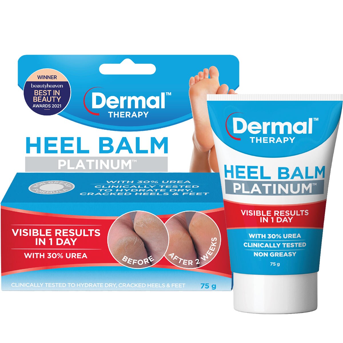 Dermal Therapy Heel Balm Platinum 75g