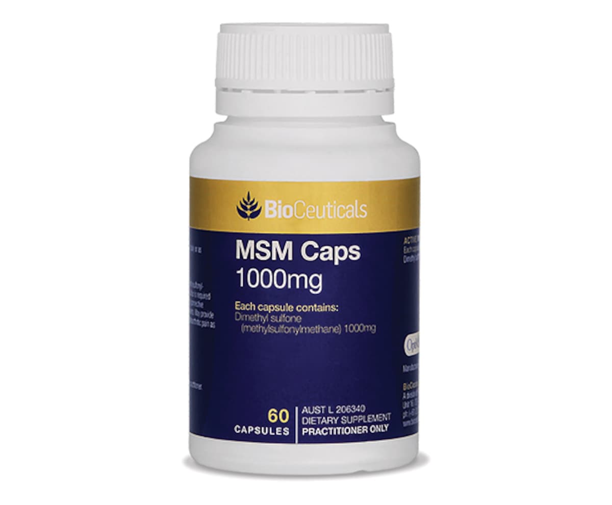 Bioceuticals MSM Caps 1000mg 60 Capsules | Healthylife