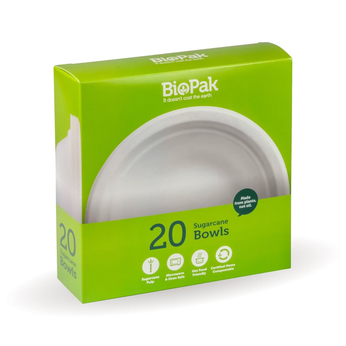 Biopak Sugarcane Bowls 20 Pack | Healthylife