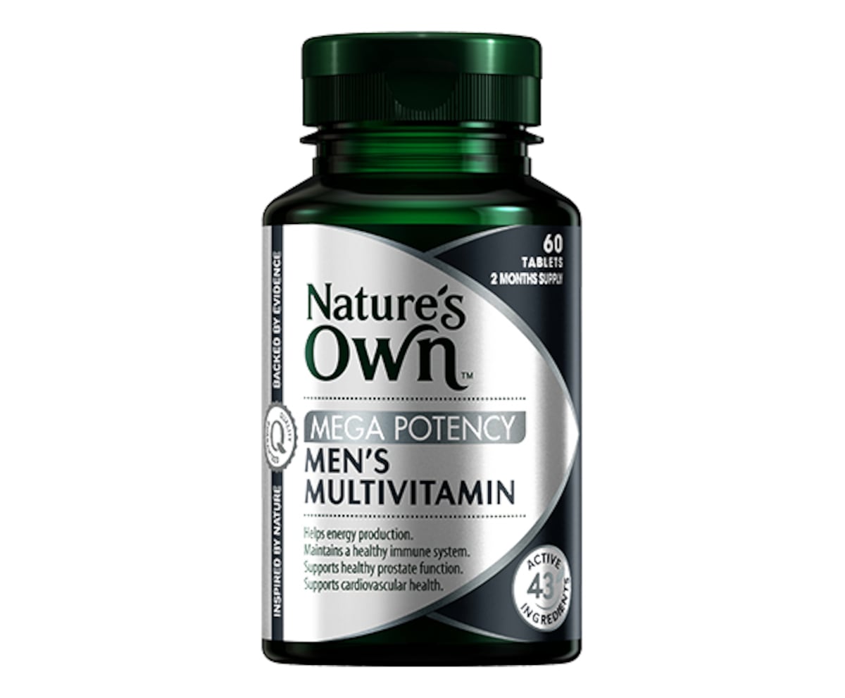 Natures Own Mega Potency Mens Multivitamin 60 Tablets | Healthylife