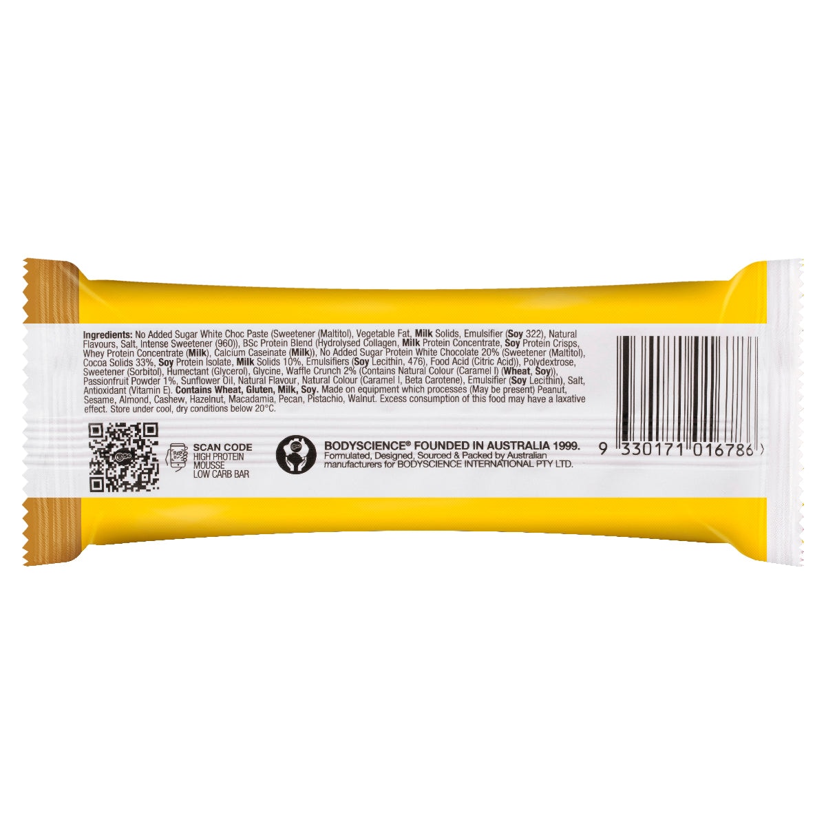 BSc Body Science High Protein Low Carb Mousse Bar Passionfruit ...