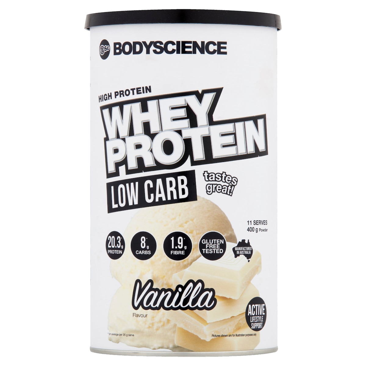 BSc Body Science Whey Protein Vanilla 400g