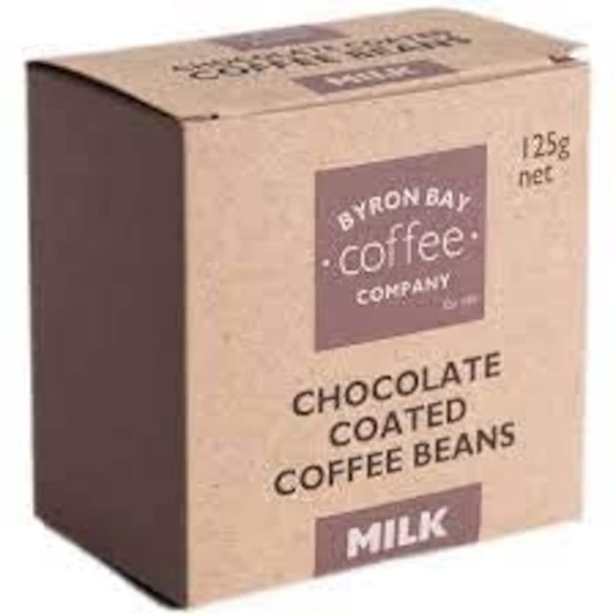 Byron Bay Coffee Company Milk Chocolate Coated Coffee Beans 125g ...