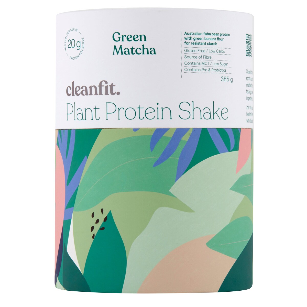 CleanFit Plant Protein Shake Green Matcha 385g
