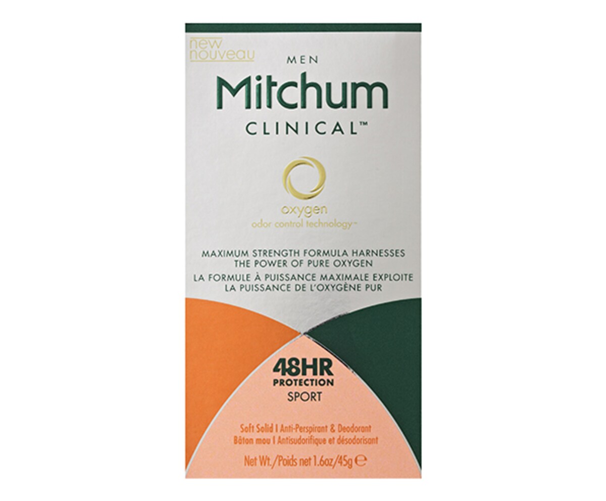 MITCHUM CLINICAL FOR MEN ANTIPERSPIRANT DEODORANT STICK OXYGEN SPORT 48 ...