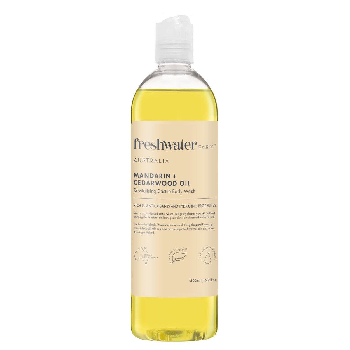 Freshwater Farm Mandarin + Cedarwood Oil Body Wash 500ml