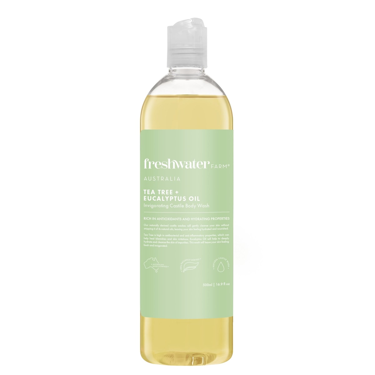 Freshwater Farm Tea Tree + Eucalyptus Oil Body Wash 500ml